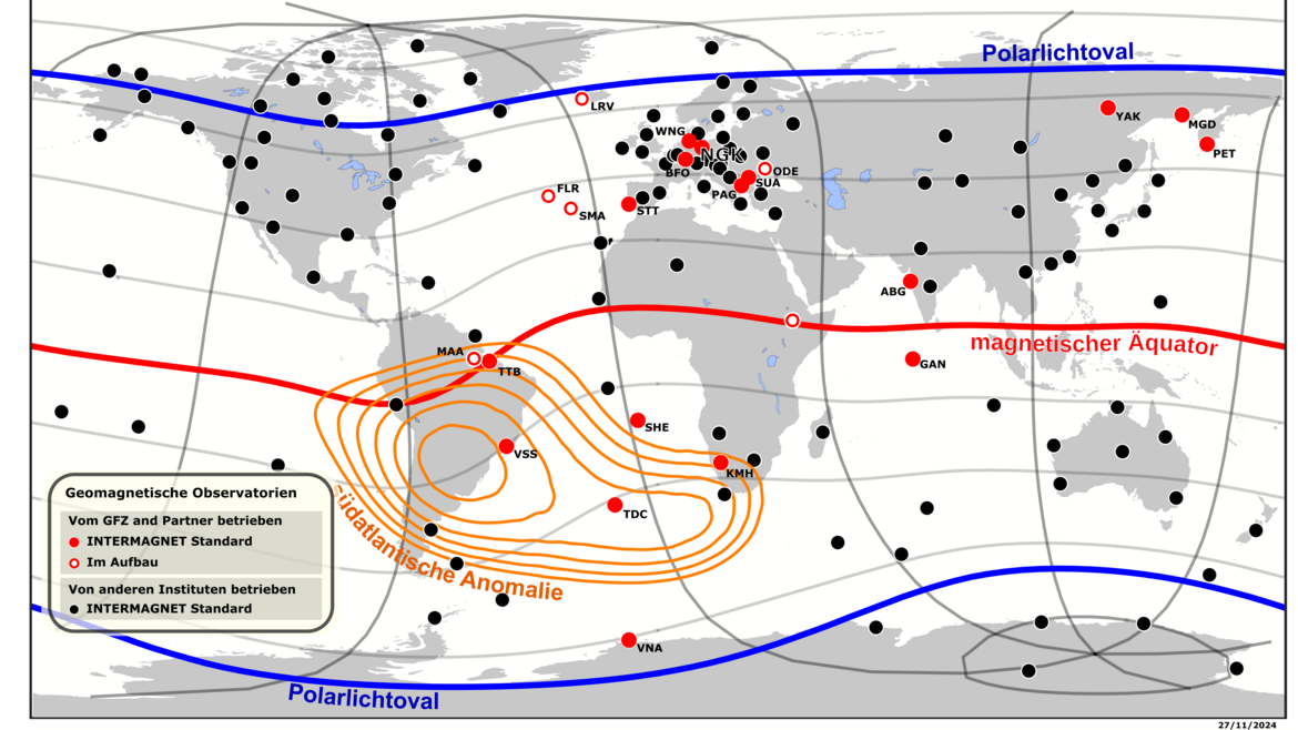 Geomagnetische Observatorien: GFZ