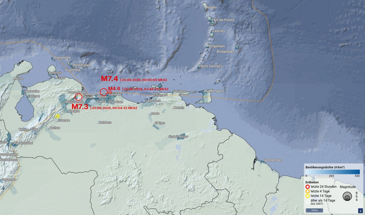 Severe Earthquake in Venezuela | GFZ Information | Status Report: GFZ