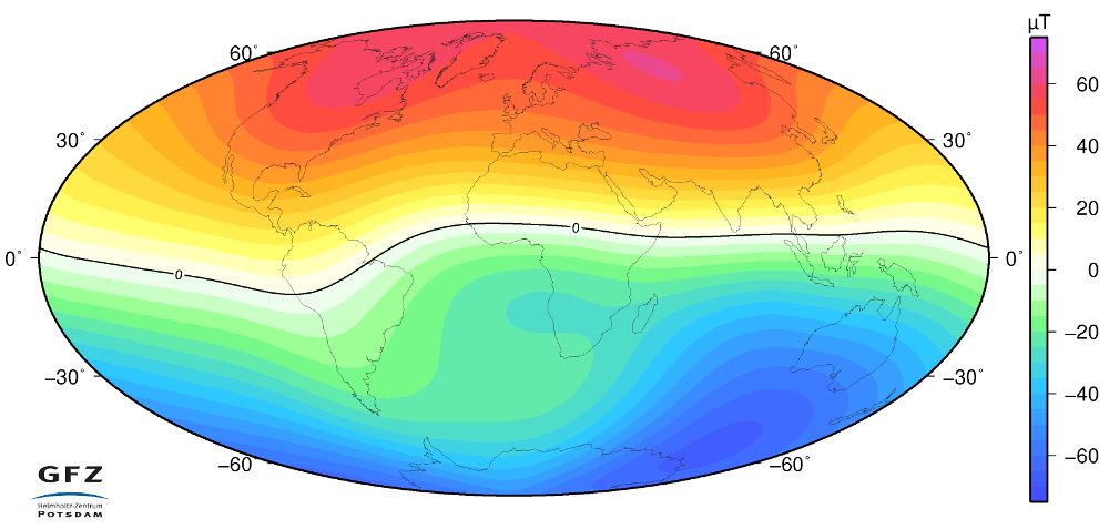 Sources of the Earth's magnetic field: GFZ