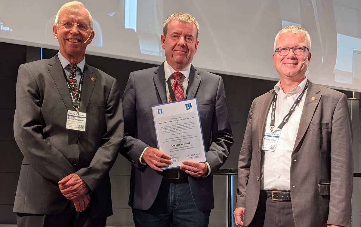 Geodesy Prize for the technical paper "GNSS Remote Sensing at GFZ ...